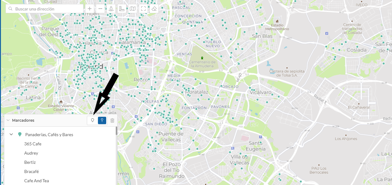 Cómo mostrar marcadores en el mapa – Centro de ayuda